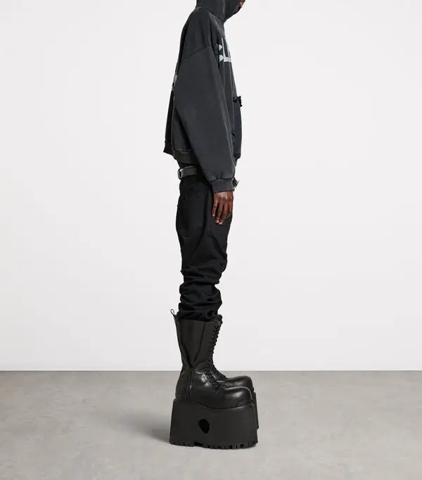 Balenciaga Distressed Tape Logo Hoodie