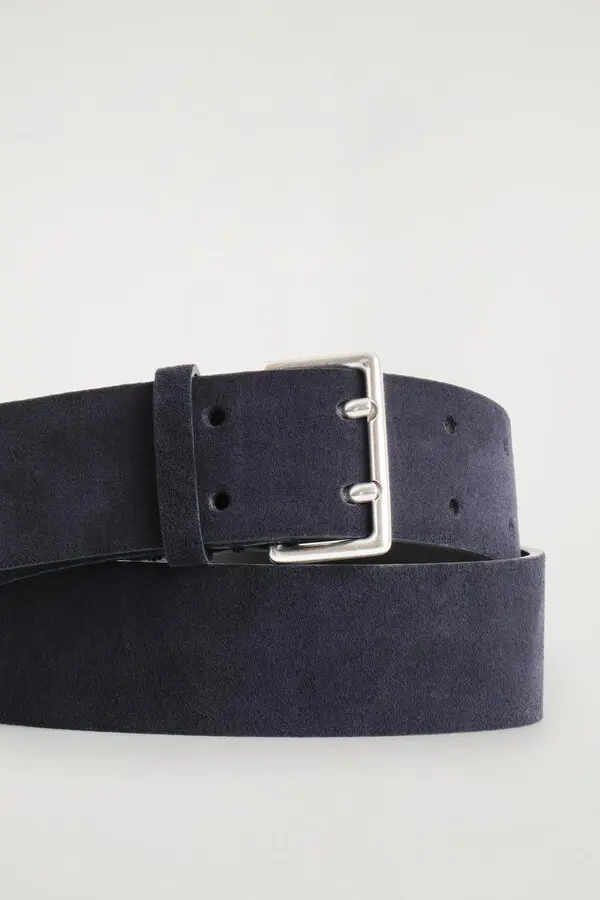 Cos Double-prong Suede Belt