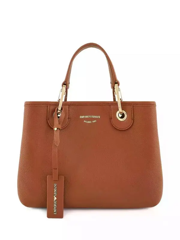 Emporio Armani Leather Tote - Brown