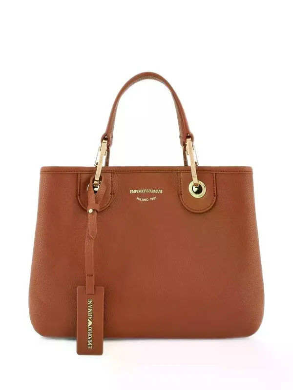 Emporio Armani Leather Tote - Brown