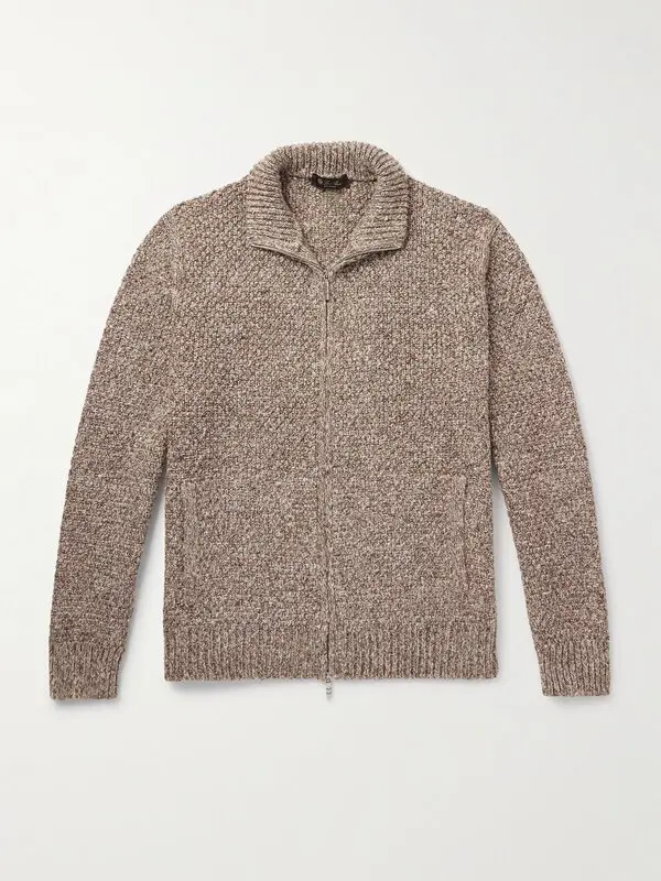 Loro Piana Silk And Cashmere-blend Zip-up Cardigan