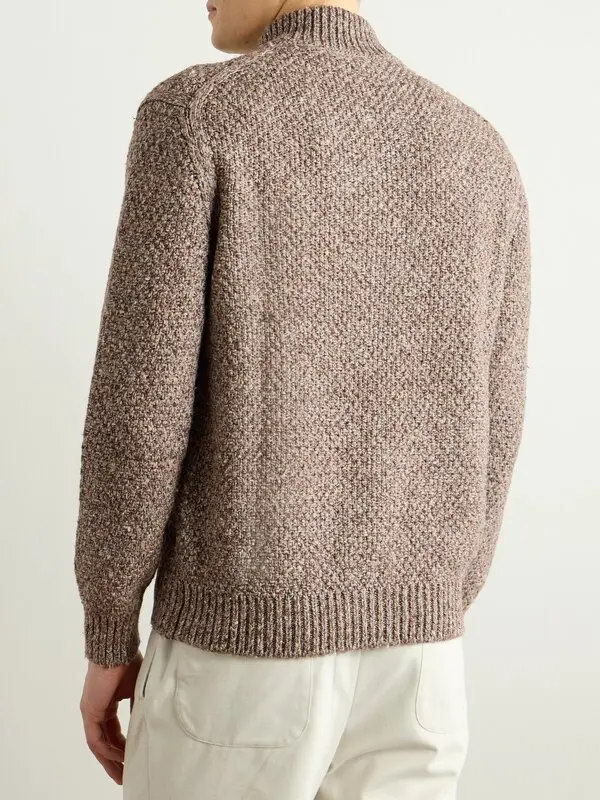 Loro Piana Silk And Cashmere-blend Zip-up Cardigan