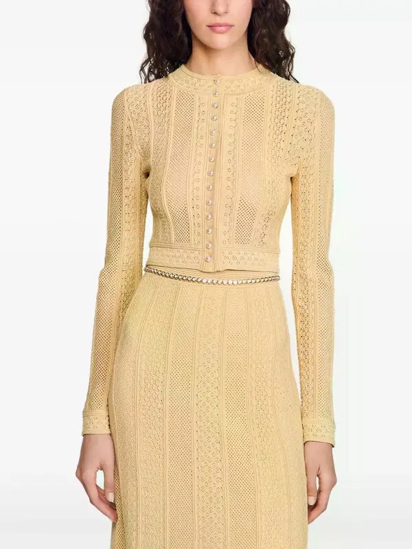 Sandro Crystal-embellished Cardigan