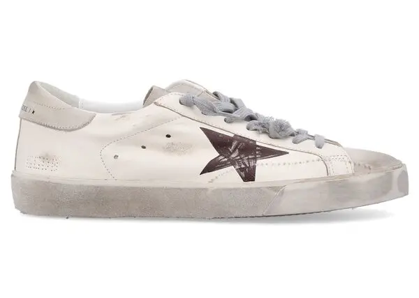 GOLDEN GOOSE Super Star Ice Brown Sneakers - White/ice/brown