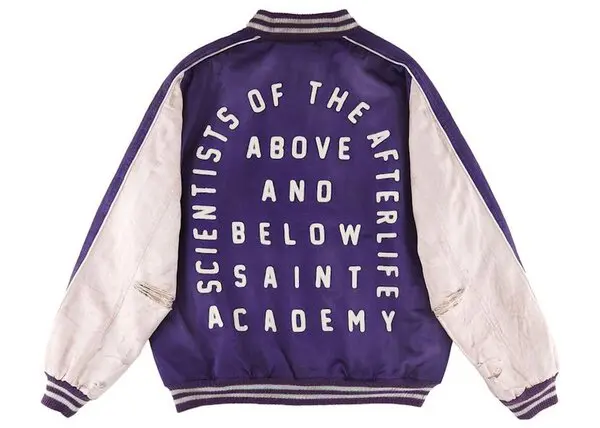 SAINT MXXXXXX X Shermer Academy Sukajan Jacket - Purple Pink