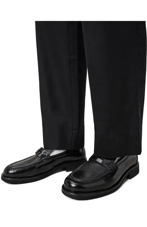 ALLSAINTS Bloom Penny Loafer - Black