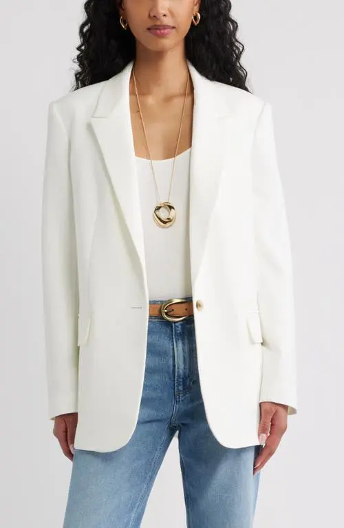 OPEN EDIT The Icon Relaxed Blazer - Ivory