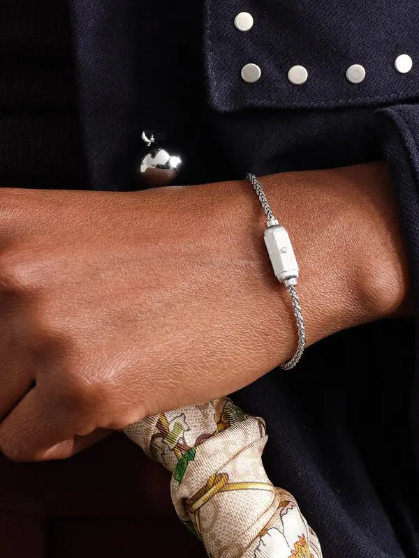 MARIE LICHTENBERG Micro Coco Diamond Bracelet - Silver