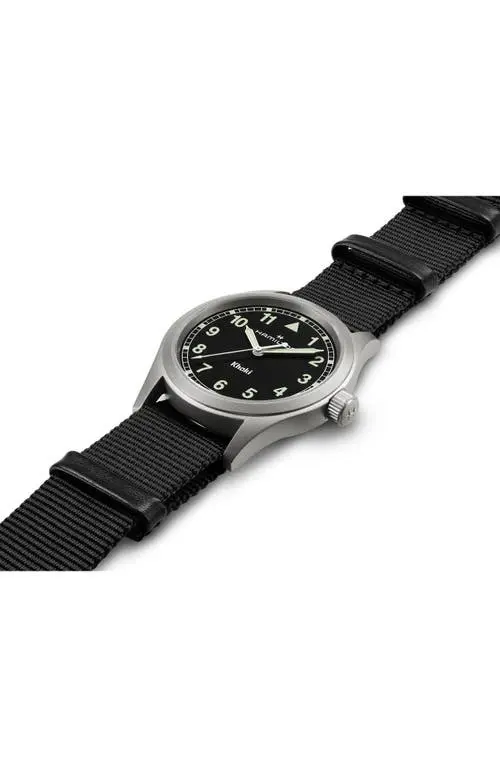 Hamilton Khaki Field Strap Watch - Black