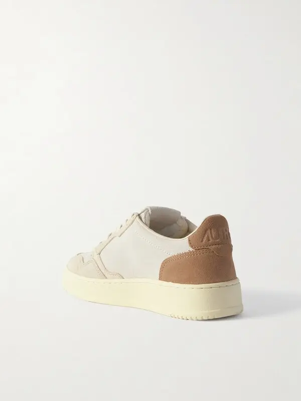 AUTRY Medalist Low Color-block Suede Sneakers - Neutrals