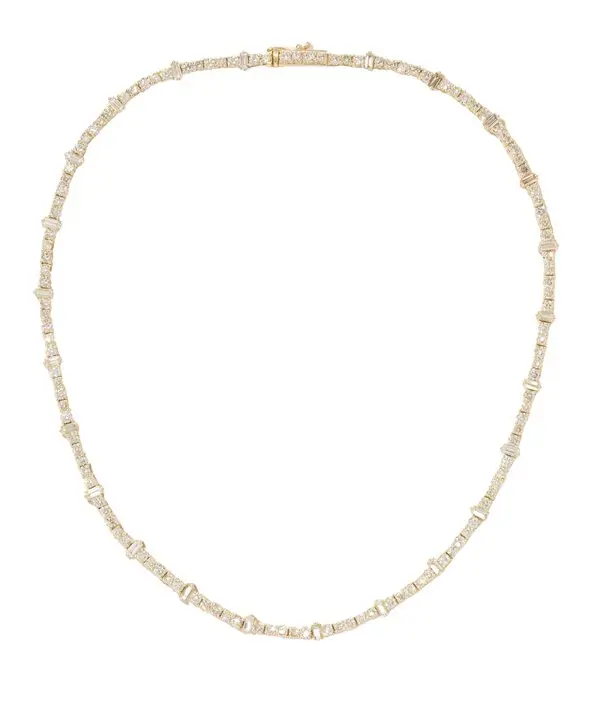 Ileana Makri Rivulet 18-karat Gold Diamond Necklace - Silver