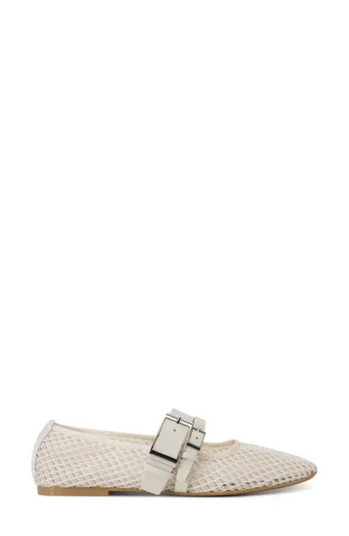 Dkny Dade Buckle Strap Mesh Ballet Flat - Khaki