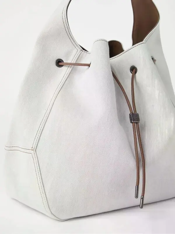 Brunello Cucinelli Leather Tote Bag