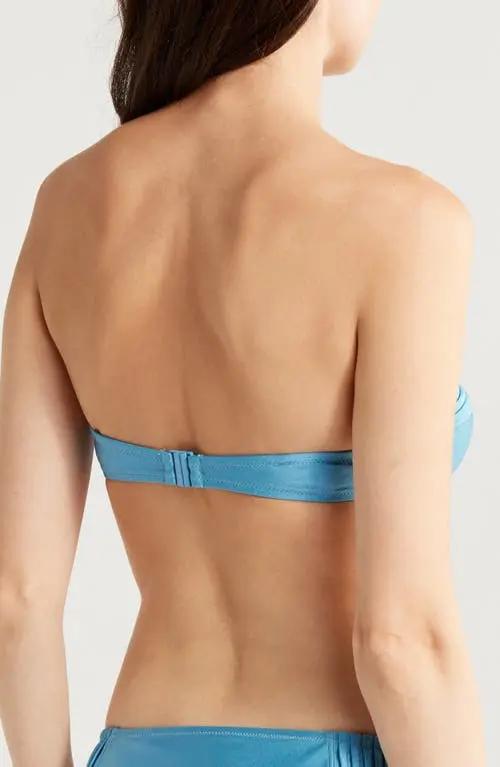 Solid & Striped Solene Pleated Underwire Bikini Top - French Blue