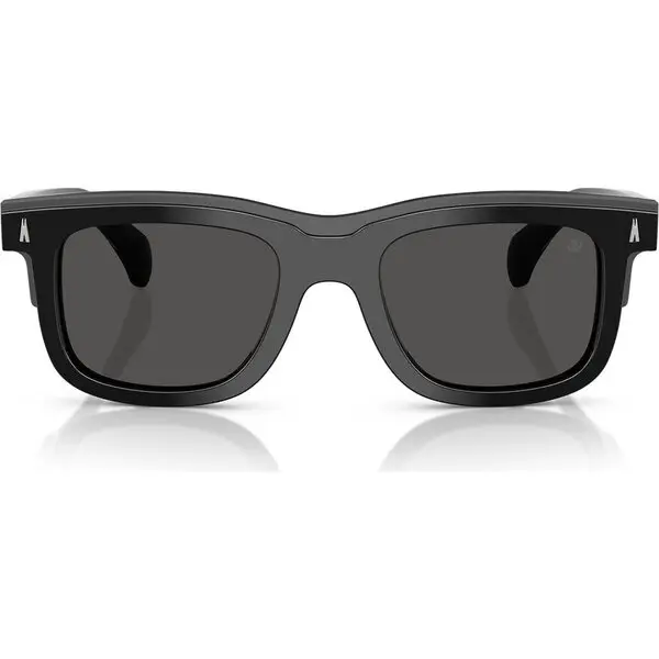 Moncler Claro Square Sunglasses - Shiny Black