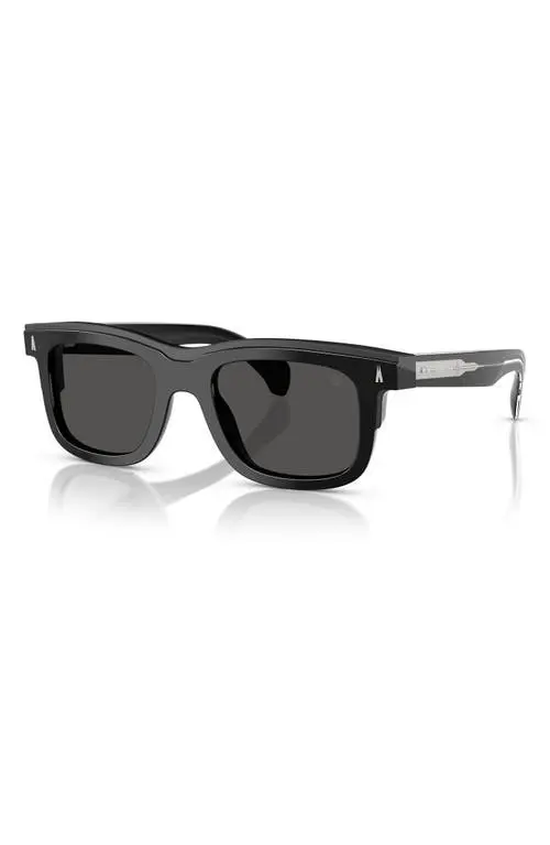Moncler Claro Square Sunglasses - Shiny Black