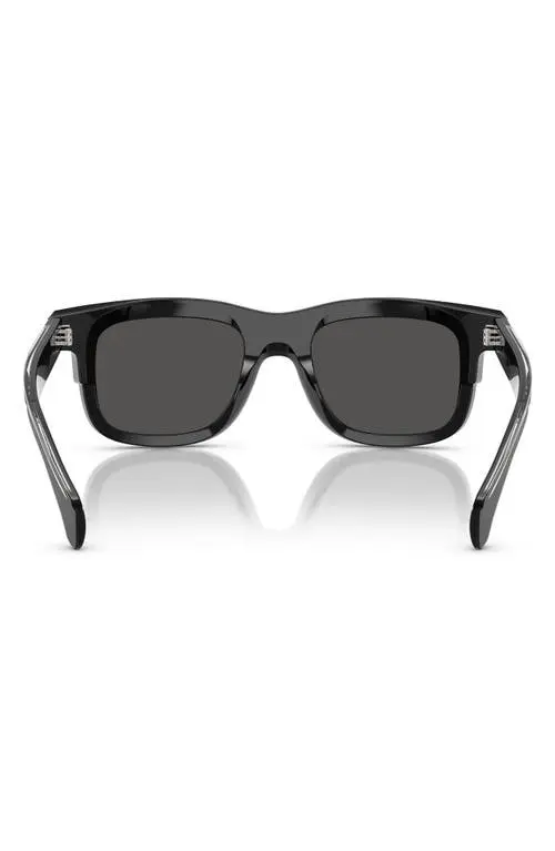 Moncler Claro Square Sunglasses - Shiny Black
