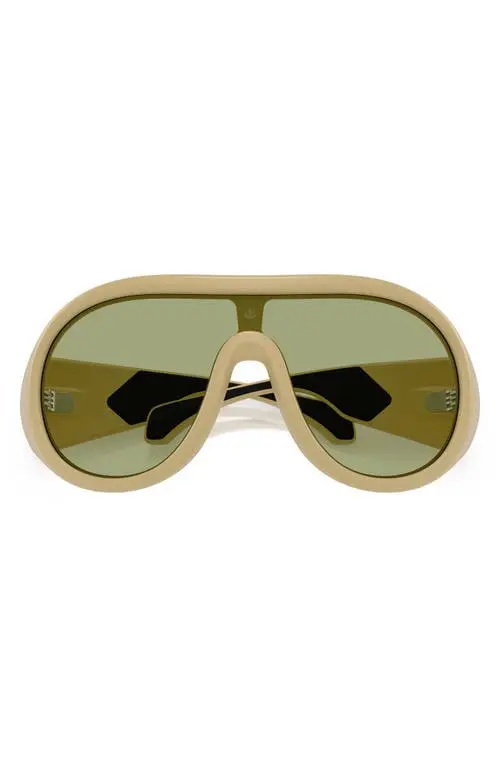 Moncler Cloche Polarized Pilot Shield Sunglasses