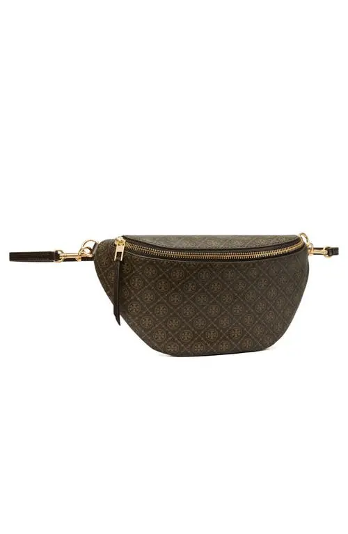 Tory Burch T Monogram Coated Canvas Belt Bag - French Press