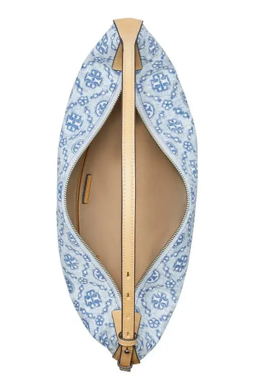 Tory Burch T Monogram Denim Shoulder Bag
