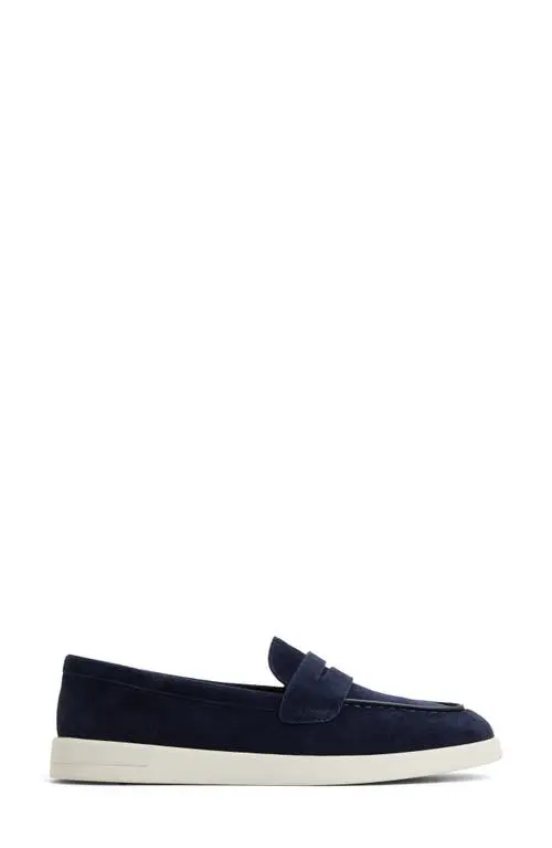 Sperry Wedge Penny Loafer - Navy Leather Suede