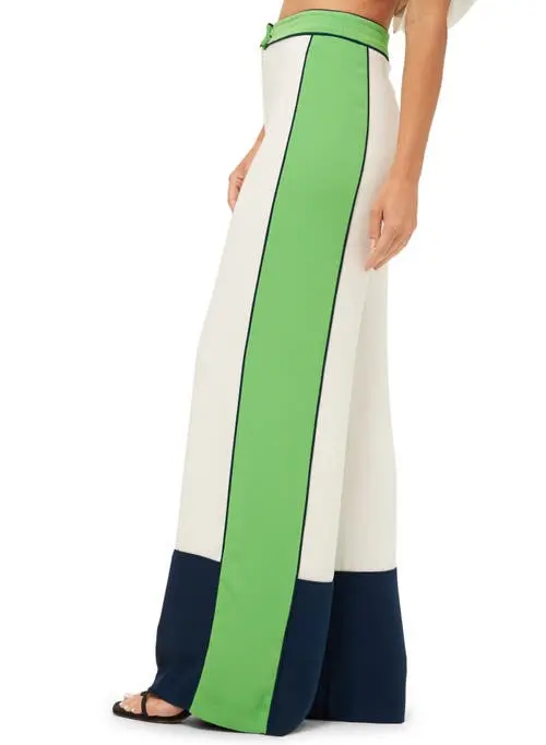 Trina Turk Rivals Colorblock Wide Leg Pant