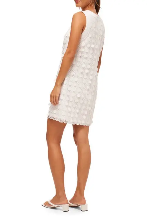 Trina Turk Bev Embroidered Dress In Whitewash - 33% Off | Editorialist