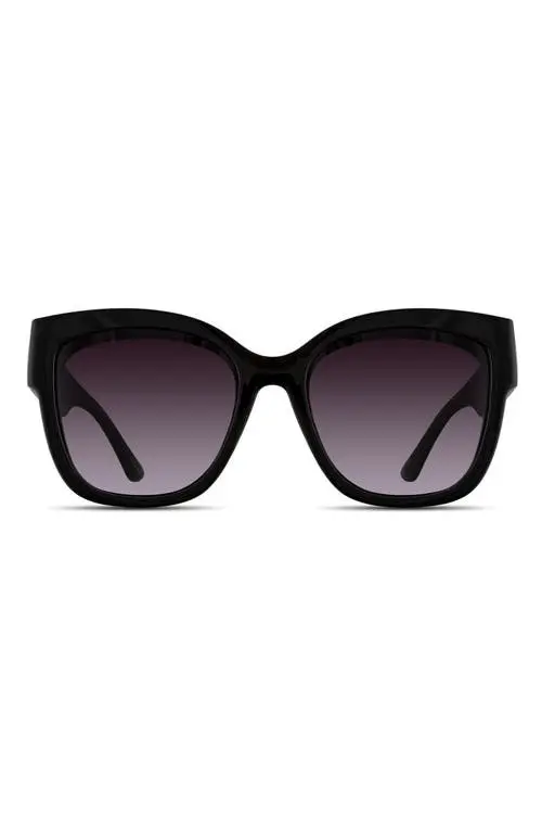VELVET EYEWEAR Jane Polarized Sunglasses - Black