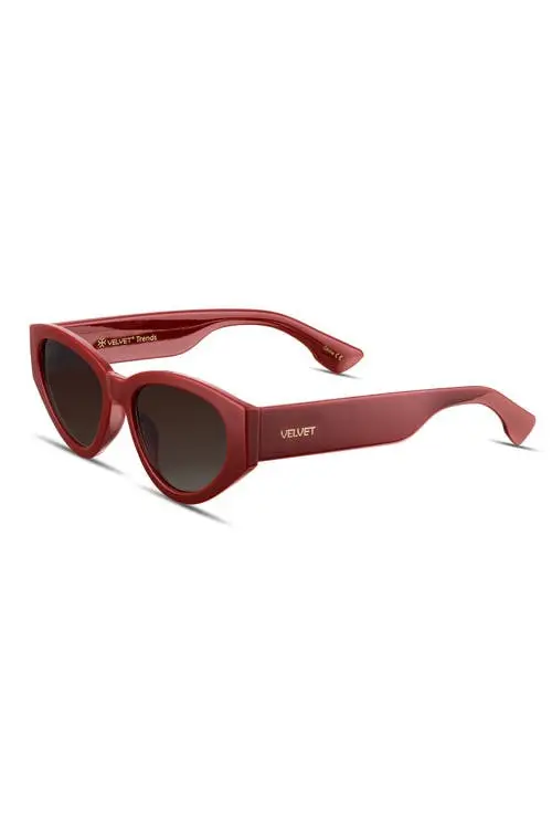 VELVET EYEWEAR Rosa Sunglasses - Red