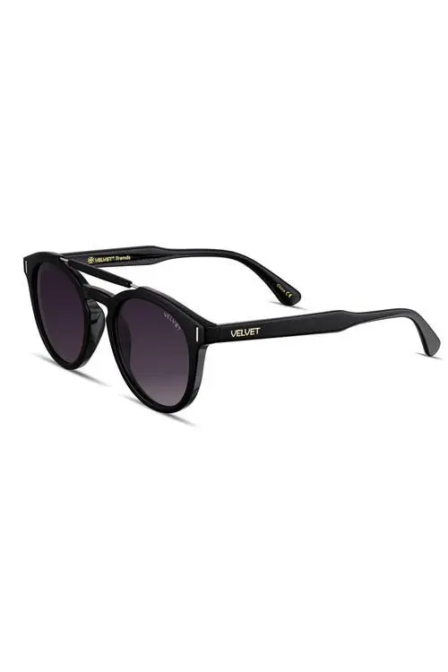 VELVET EYEWEAR Amelia Sunglasses - Black Grey