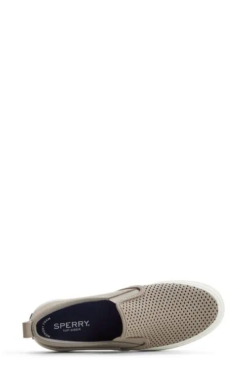 Sperry Crest Twin Gore Slip-on Sneakers - Grey Perf