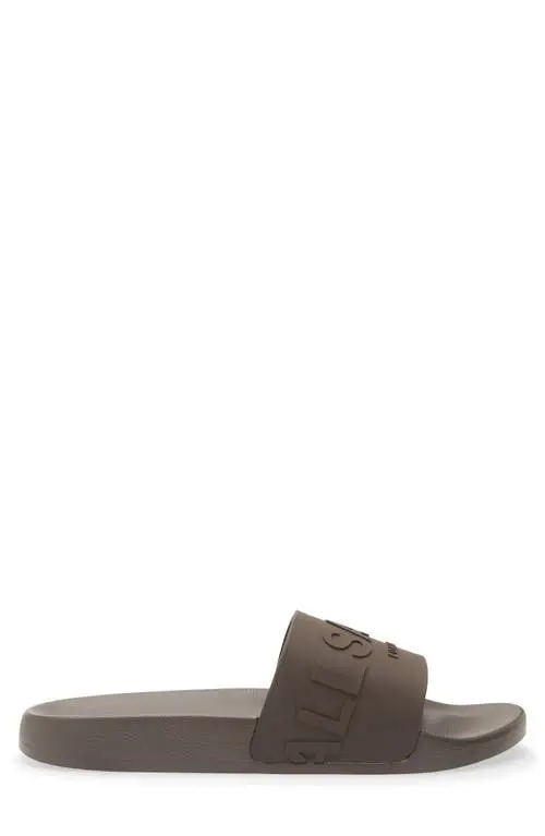 ALLSAINTS Biggy Slide Sandal - Dark Brown