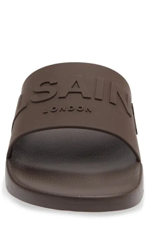 ALLSAINTS Biggy Slide Sandal - Dark Brown