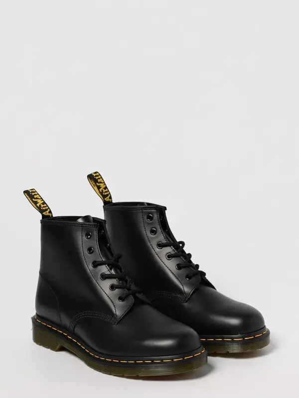 Dr. Martens Leather Lace Up Boots - Black