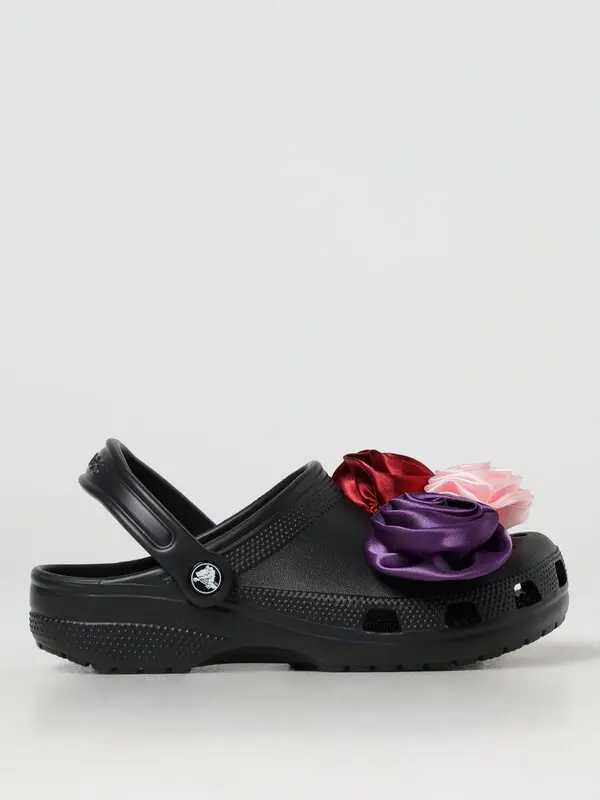 CROCS Embellished Flat Shoes - Black