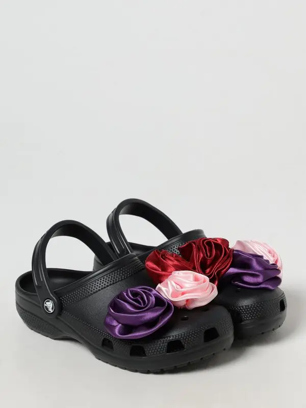 CROCS Embellished Flat Shoes - Black
