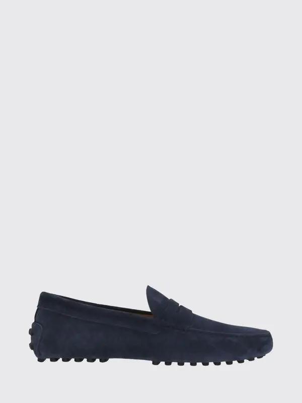 TOD'S Suede T Timeless Driver Loafers - Blue 1