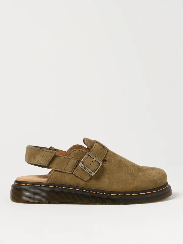 Dr. Martens Buckled Clog Sandals - Military