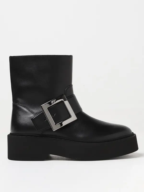 ROGER VIVIER Buckled Platform Boots