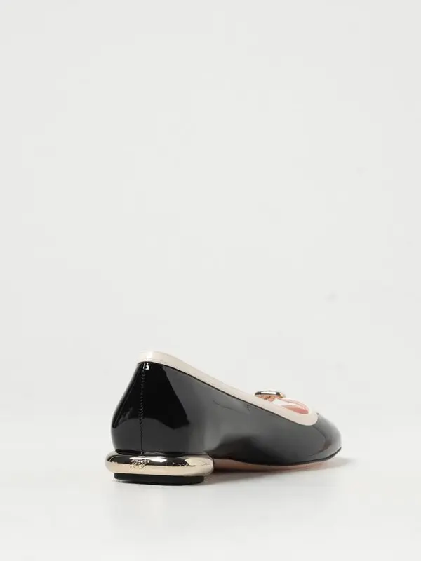ROGER VIVIER Patent Ballet Flats With Buckle Detail - Black