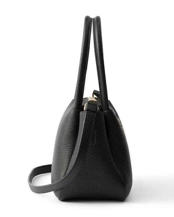 Prada Liaison Mini Leather Handbag - Black