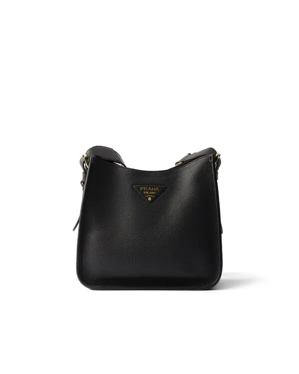 Prada Leather Shoulder Bag - Black
