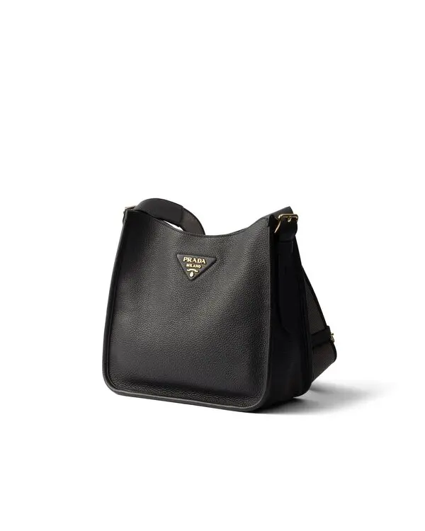 Prada Leather Shoulder Bag - Black