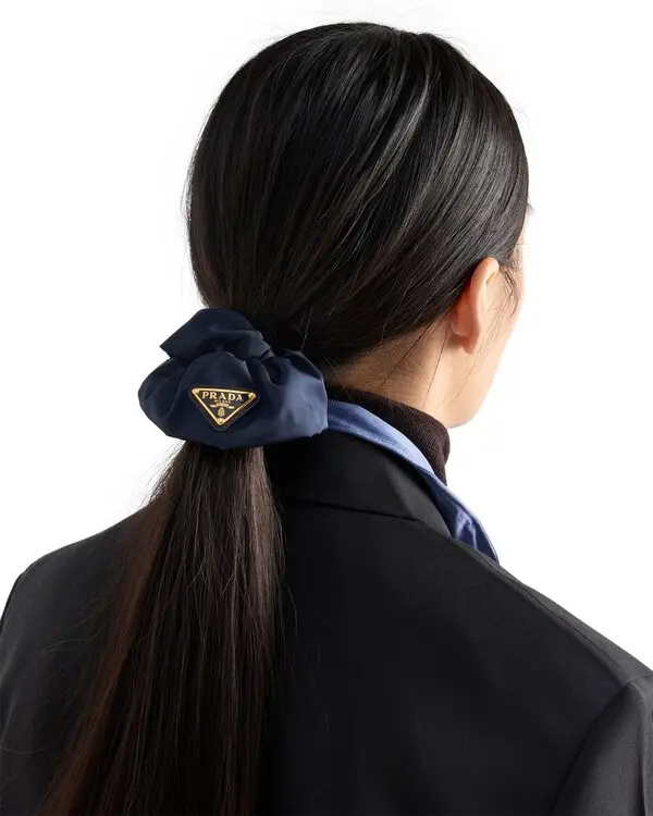 Prada Re-nylon Scrunchie - Blue