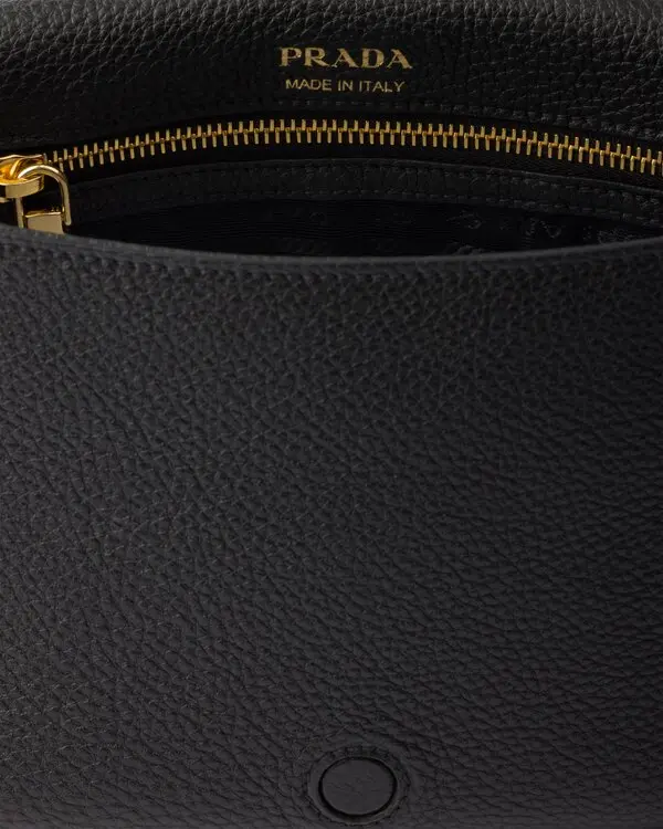 Prada Leather Shoulder Bag - Black