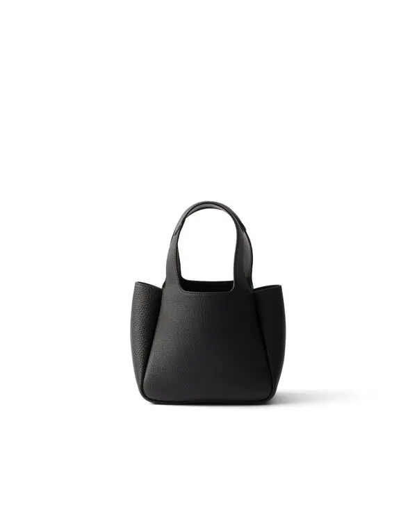 Prada Mini Leather Handbag - Black