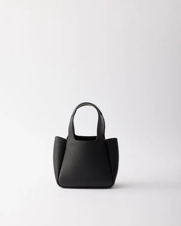 Prada Mini Leather Handbag - Black