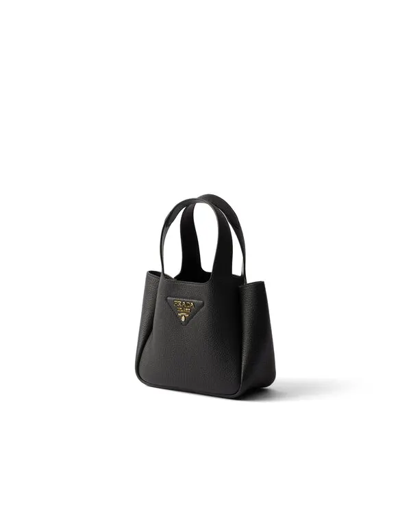 Prada Mini Leather Handbag - Black