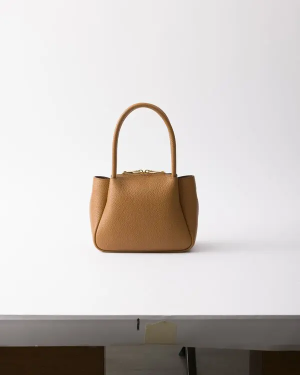 Prada Mini Leather Handbag - Brown