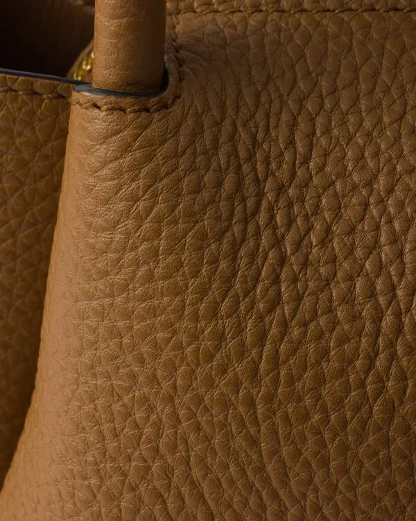 Prada Mini Leather Handbag - Brown